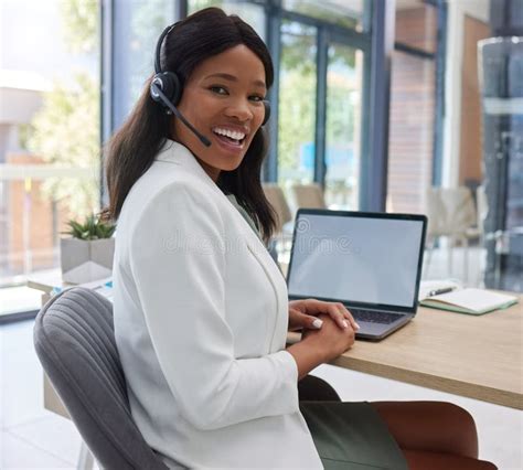 Call Center Portrait And Woman On Laptop For Virtual Assistant