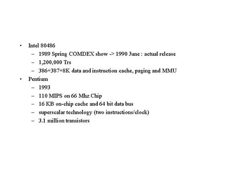 An Introduction To 8086 Microprocessor History Of Intels