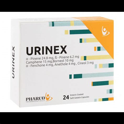 دواء يورينكس اقراص Urinex Cap للاملاح وحصوات الكلى 24 كبسولة شفاء