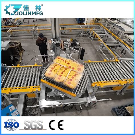 Online Automatic Stretch Pallet Wrapping Machine Pallet Wrapper Machine Pallet Wrapping