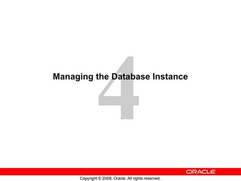 Databaseinstance Oracle Database Administration Pptx