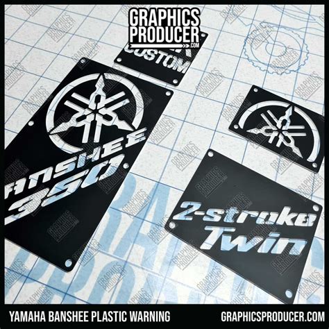 Yamaha Banshee Yfz 350 Plastic Warning Label Graphics Producer