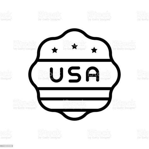 Signs Usa Flag Icon Simple Line Outline Vector Elements Of America