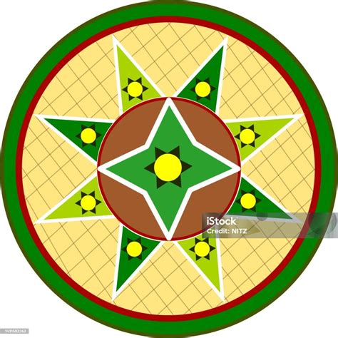 An Assamese Traditional Conical Hat Stock Illustration Download Image