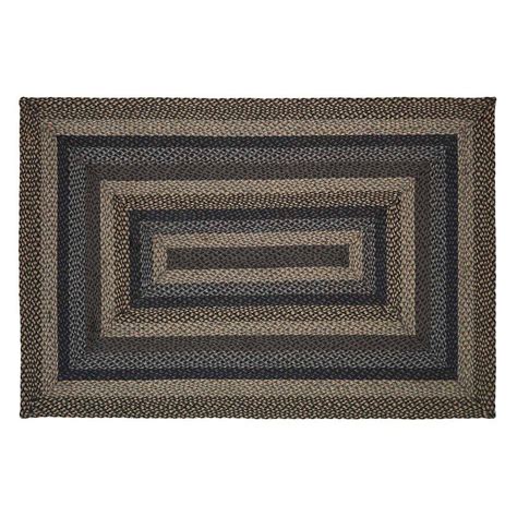Rosalind Wheeler Caleen Geometric Machine Braided Cotton Area Rug In