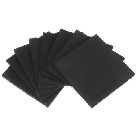 8pcs Rubber Padding Sheets 14 Thick X 4 Long Square Neoprene Foam