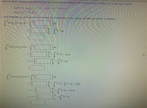 Solved Verify By Direct Integration That The Functions Are Chegg
