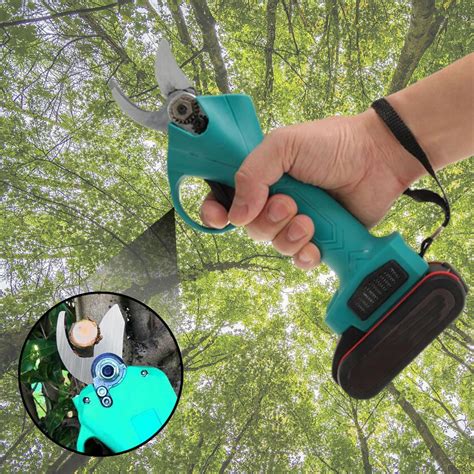 Professional 21v Cordless Electric Pruning Shears Garden Branch Cutter