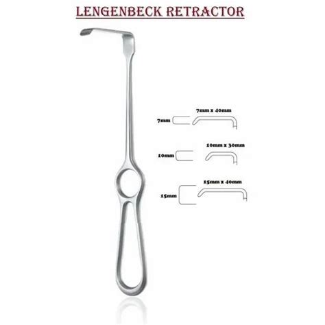 Stainless Steel Langenback Right Angled Retractor For Hospital Length
