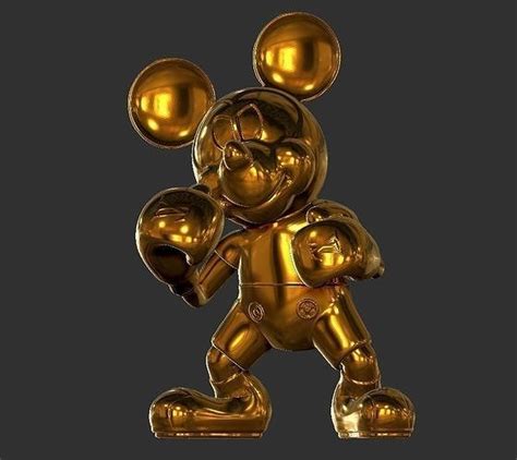 Mickey Mouse In Boxing Gloves 3d Print Ready Model 3d Model 3d Printable Cgtrader