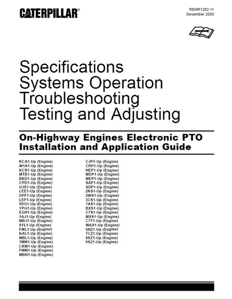Caterpillar Manual Prueba De Ajuste Y Solucion De Problemas