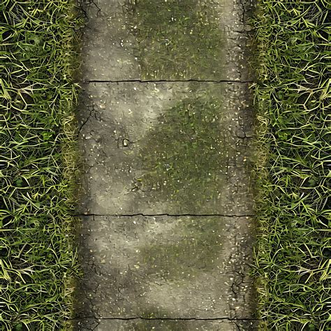 Premium Photo A Concrete Slab With A Concrete Slab That Has A Green Grass Patch On It