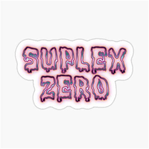 Groovy Zero Sticker For Sale By Suplexington Redbubble