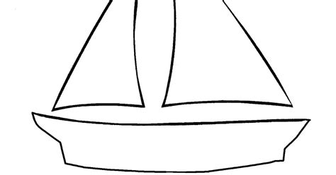 Sailboat Template Printable