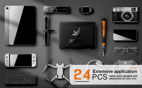 Jorest 24pcs Destornilladores Precision Kit Set Herramientas Con Torx