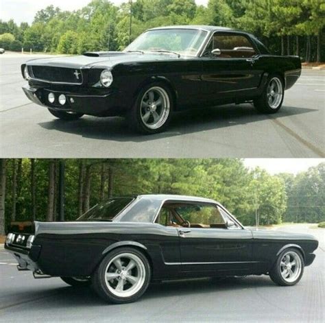 65 Mustang Coupe With Chrome Rims