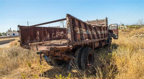 Old Rusty Truck Abandoned On The Grass Stock Image Image Of Neglected
