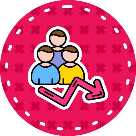 Population Line Filled Sticker Icon 37713700 Vector Art At Vecteezy