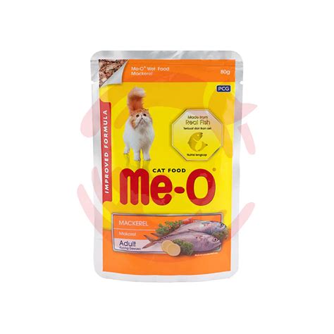 Me O Mackerel In Jelly Adult 80g Cat Wet Food Cadotails