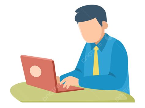 Business Person Working On Computer