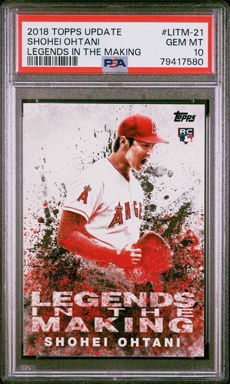 Graded 2018 Topps Update Shohei Ohtani Litm21 Legends In The Making