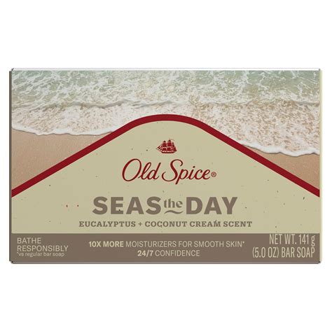 Old Spice Mens Bar Soap Seas The Day Eucalyptus And