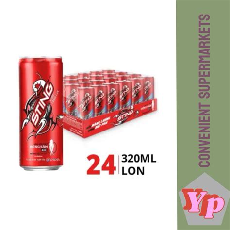 Sting Energy Drink Nuoc Tang Luc Sting 320ml Can Pack Of 24