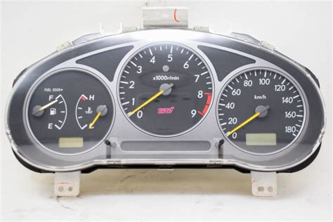 Used And Very Clean 02 03 Subaru Wrx Sti Oem Gauge Cluster J Spec Auto