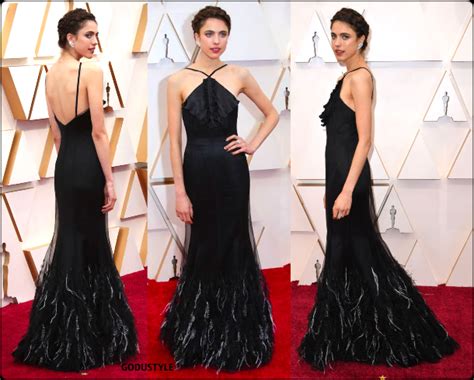 Margaret Qualley Oscar 2020 Fashion Look Style Details Red Carpet Moda