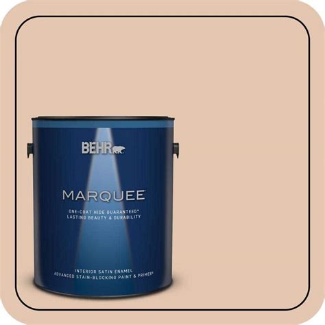 Behr Marquee 1 Gal Mq1 31 Cockleshell One Coat Hide Satin Enamel