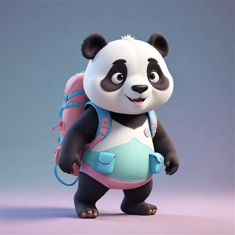 Premium Photo A Panda Bear Sits On A Bamboo Structure With Bamboo In