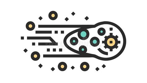Asteroid Mining Processing Space Resource Extraction Vector Design Generative Ai Stock Vector