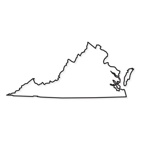 Map Outline State Outline Virginia Map Free Stencils