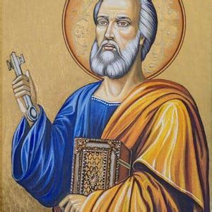 Icon Of Saint Peter The Apostle Leader Of The Twelve Apostles Of