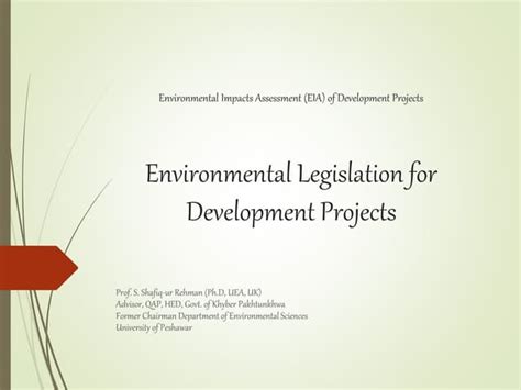 Eia Of Development Projects Pptx