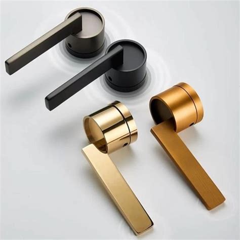Modern Design Interior Door Lever Handle With Secure Lock Lock Set