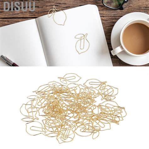 Disuu Cute Paperclip Fruit Shape Paper Clip Gold For School Shopee