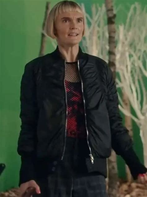 Geek Girl 2024 Hebe Beardsall Bomber Jacket Ruched Bomber Jacket