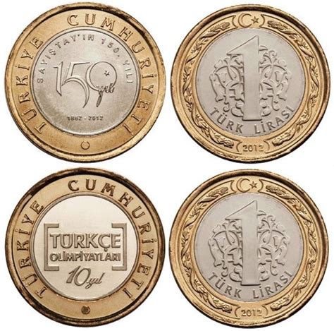 Turquía Dos Nuevas Monedas Bimetalicas De 1 Lira 2012 Numismatica Visual