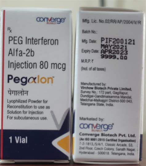 Pegalon Peg Interferon Alfa 2b In Madurai Manis Medical Agencies Id 23591188733