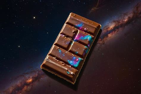Premium Photo Chocolate Bar Galaxies In Outer Space