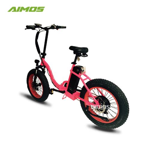 Pink Color Electric Bicycle Mini Bike Ebike Foldable Bicycle 48v 750w Fat Tire Electric Bike