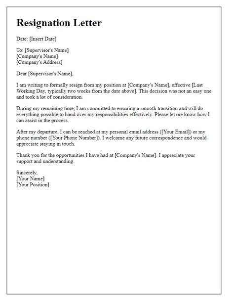 Letter Template For Resignation With Conditions For Future Employment Free Samples In Pdf