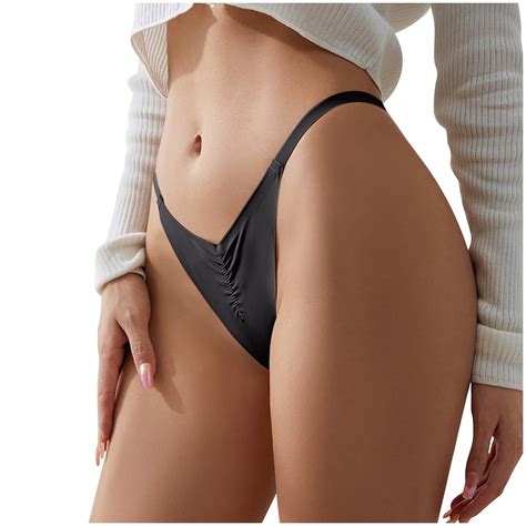 Hfyihgf Seamless Underwear For Women G String Tongs High Cut V String Bikini No Show Low Waist