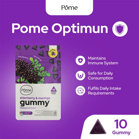 Jual Pome Optimun 10 Gummy Pack Multivitamin Immune System Supplement