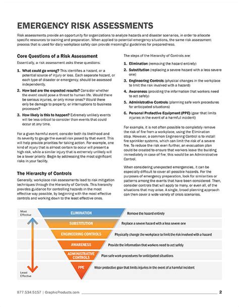 Emergency Preparation Chart