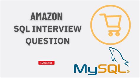 Amazon Sql Interview Question Dataanalytics Interviewquestions Youtube