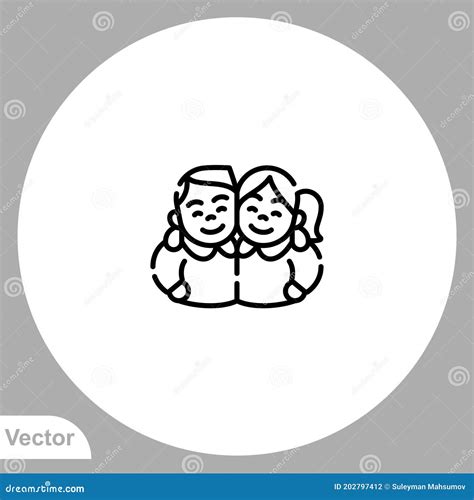 Classmate Vector Icon Sign Symbol Stock Vector Illustration Of Black Class 202797412