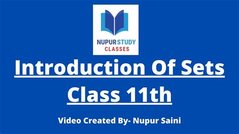 Maths Class11 Class11th Class 11 Chapter 1 Sets Introduction