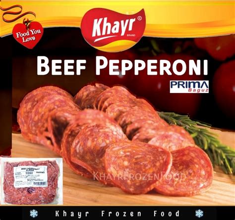 Pepperoni Beef And Chicken Prima Baguz Khayr Brand House Of Halal